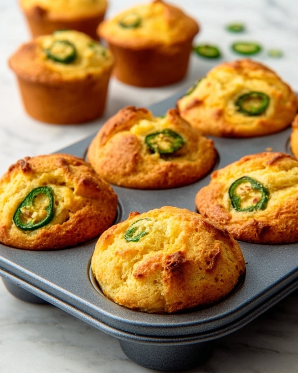 Triple Pepper Cornbread Muffins – Spicy & Cheesy Cornbread